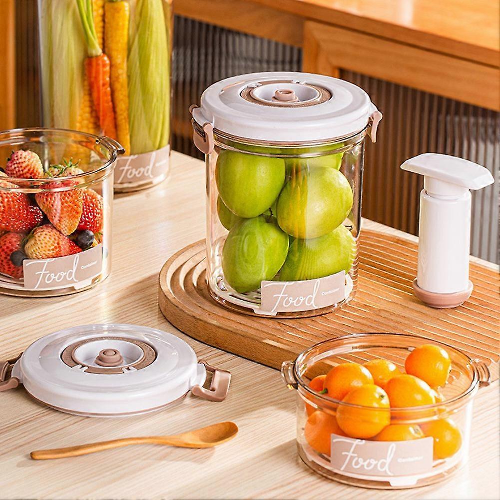 Vacuum Containers for Food Storage with Manual Pump, Portable Pantry ...