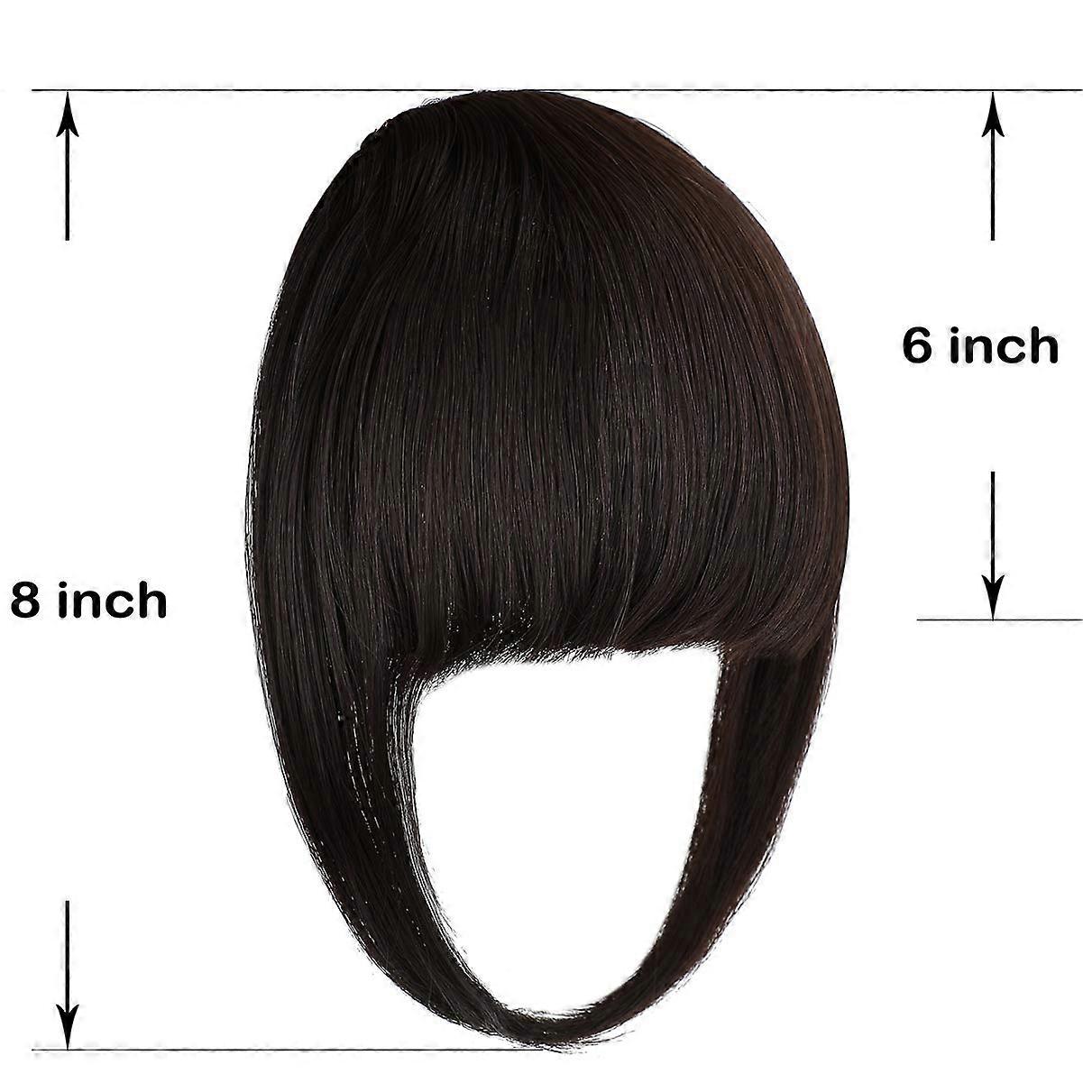 Bangs Hair Clip Extension French Bang Clip in Thick Natural Full Front ...