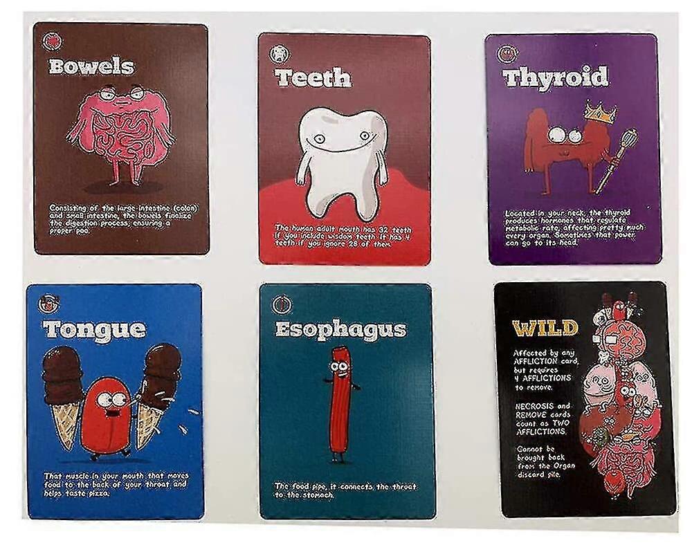Organ Attack Full English Body Organ Attack Pop-up Board Game Card ...