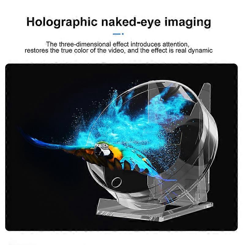 3D Fan Hologram Projector Desktop LED Sign Holographic Lamp Player Remote Display Support Images ...