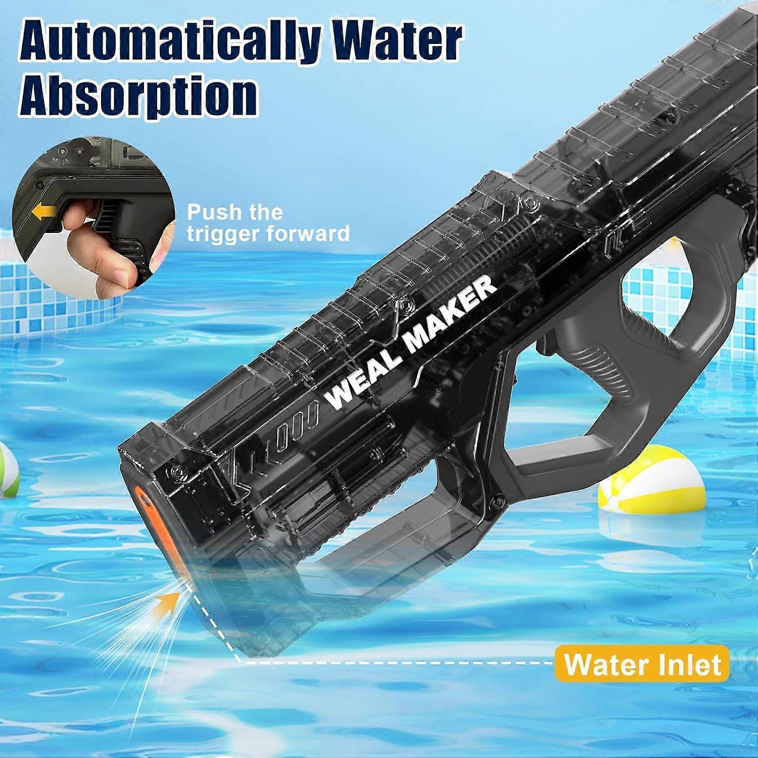 Powerful Electric Water Gun, IP67 Waterproof for Adults/Kids Automatic ...