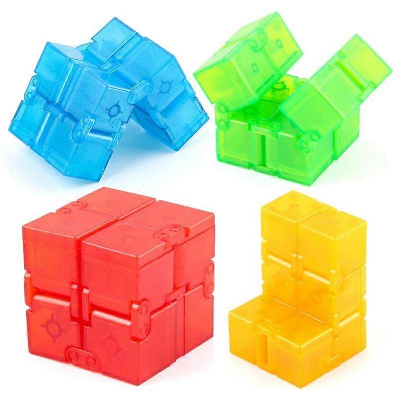 Children Adult Fidget Toys Infinity Magic Cube Square Puzzle Toys ...