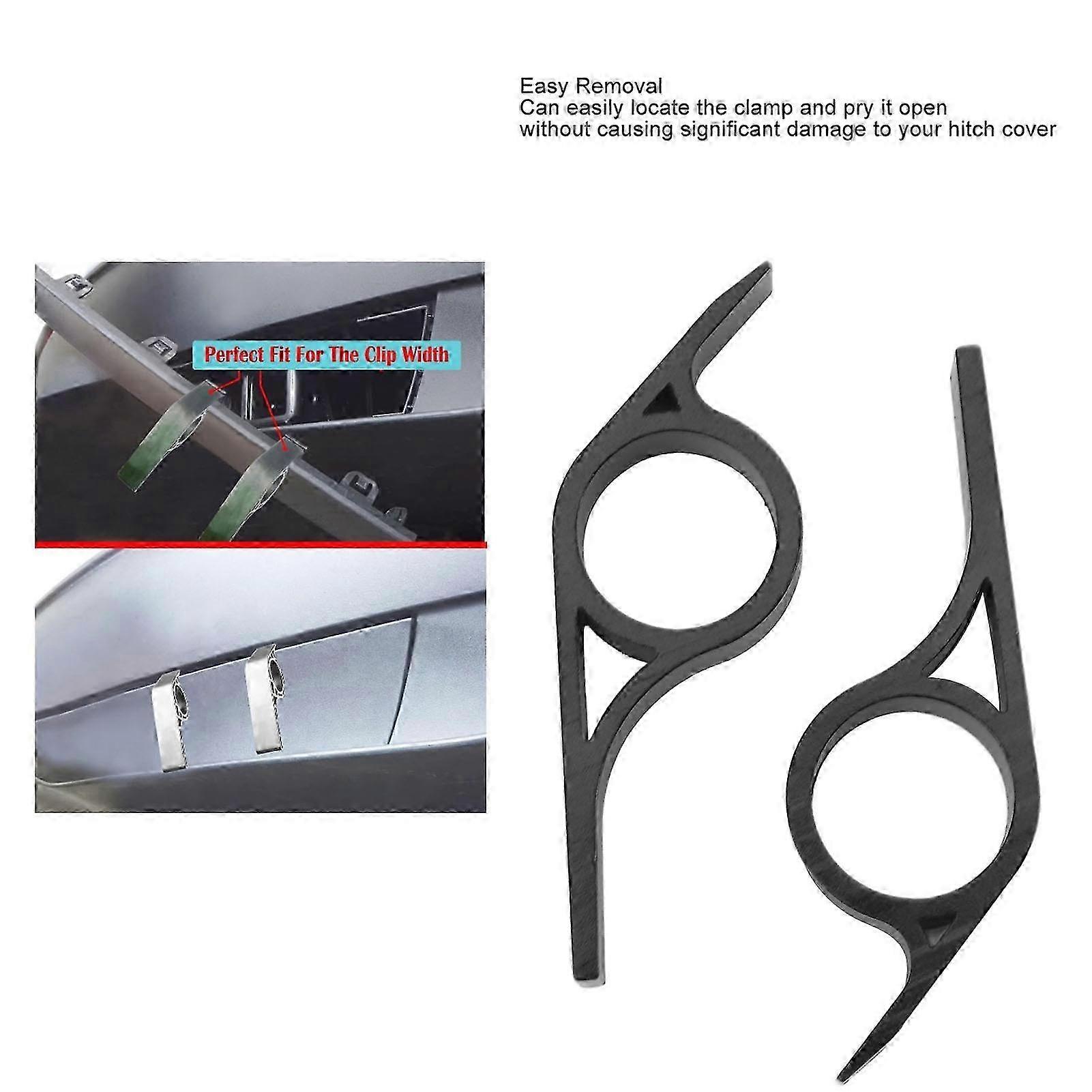2 Pcs Aluminium Alloy Hitch Cover Pry Bar Set - Removal Tools for Tesla ...