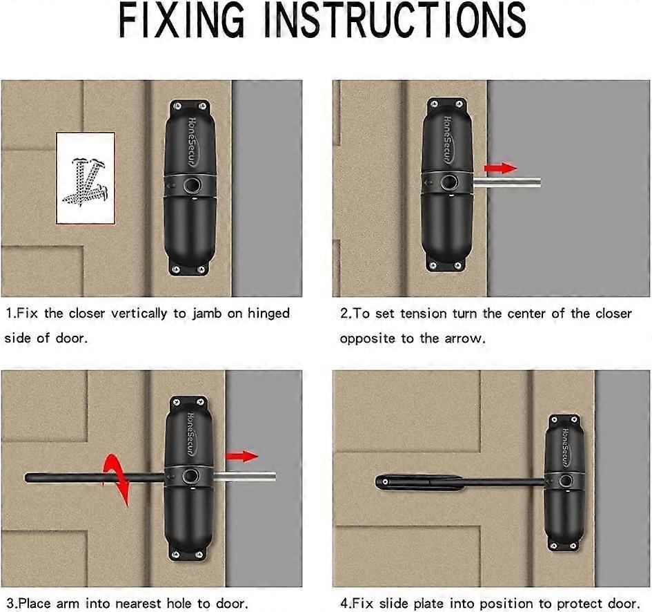 Adjustable Automatic Fire Rated Safety Spring Door Closers for ...