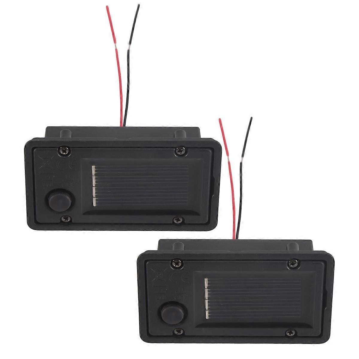 2Pcs Battery Box, Solar Lantern Light Replacement Parts Top for Outdoor ...