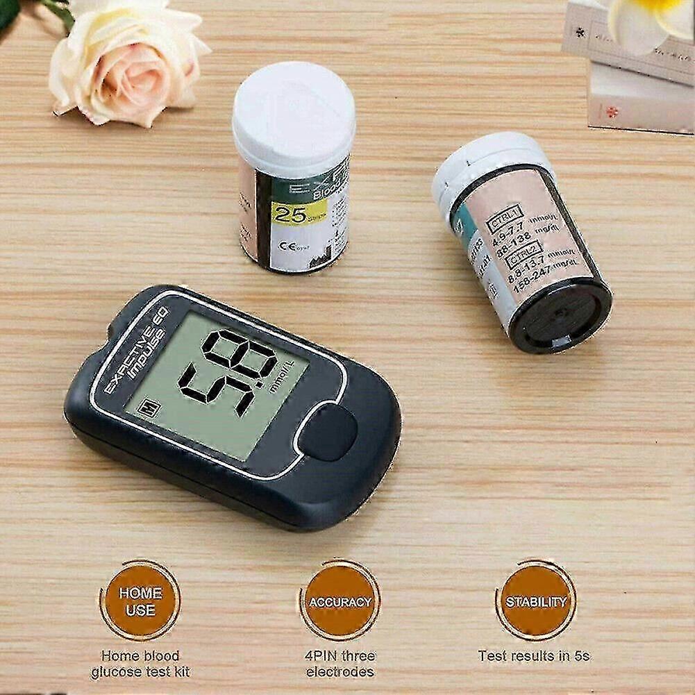Smart Digital Display Glucometer Portable Blood Sugars Test Kit with ...