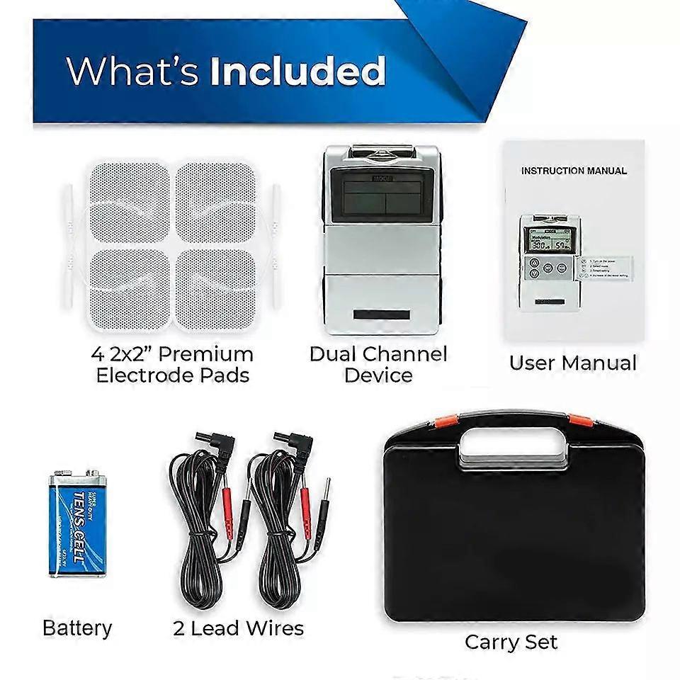 Tens 7000 Digital Tens Device With Accessories Muscle Stimulator EMS ...