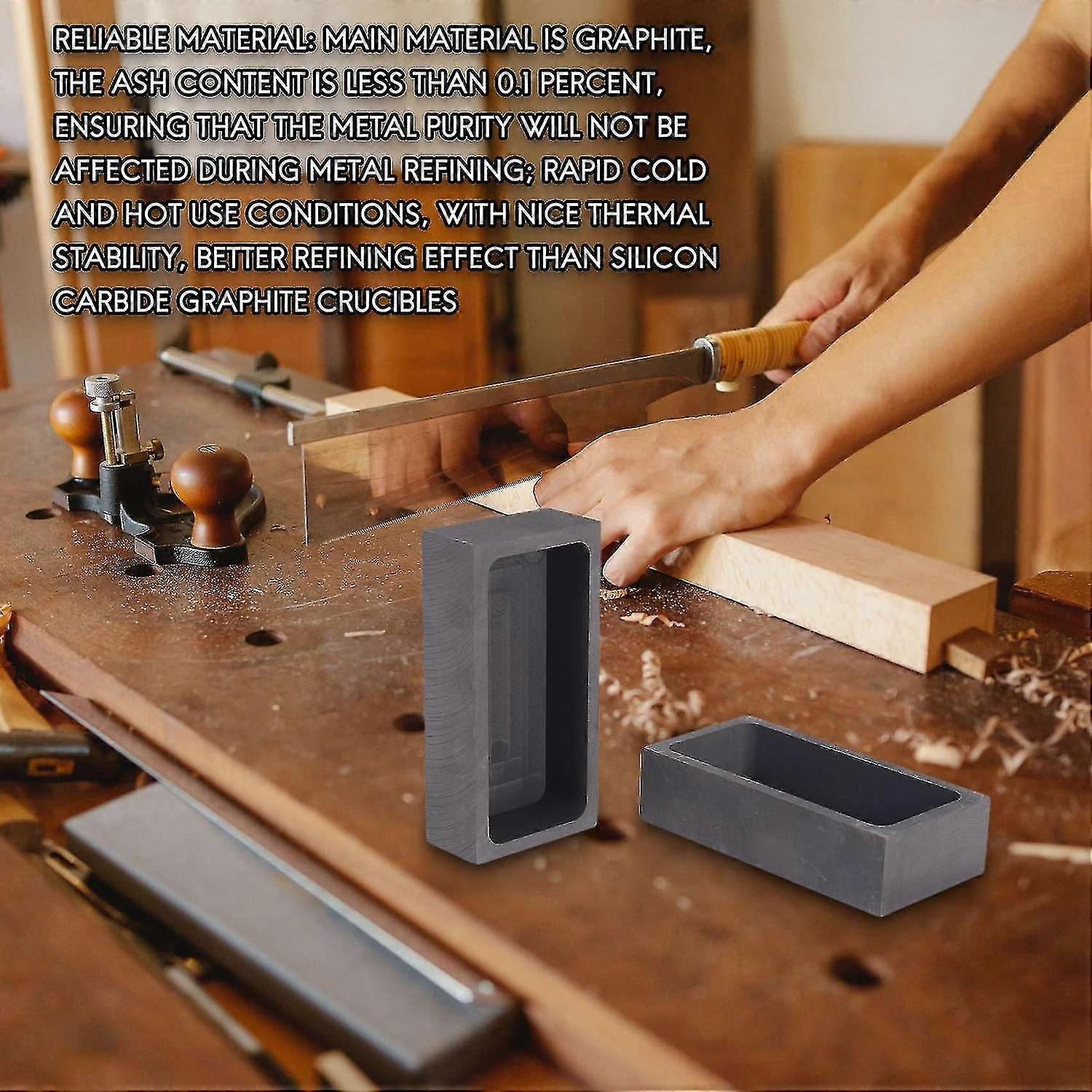 2 Pieces 1 Kg Graphite Mold Crucible Mould Compatible Melting | Fruugo UK