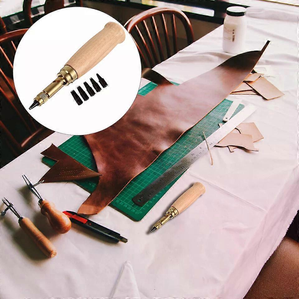 Screw Hole Punch Tool, Round Belt Automatic Puncher for Leather, Fabric ...