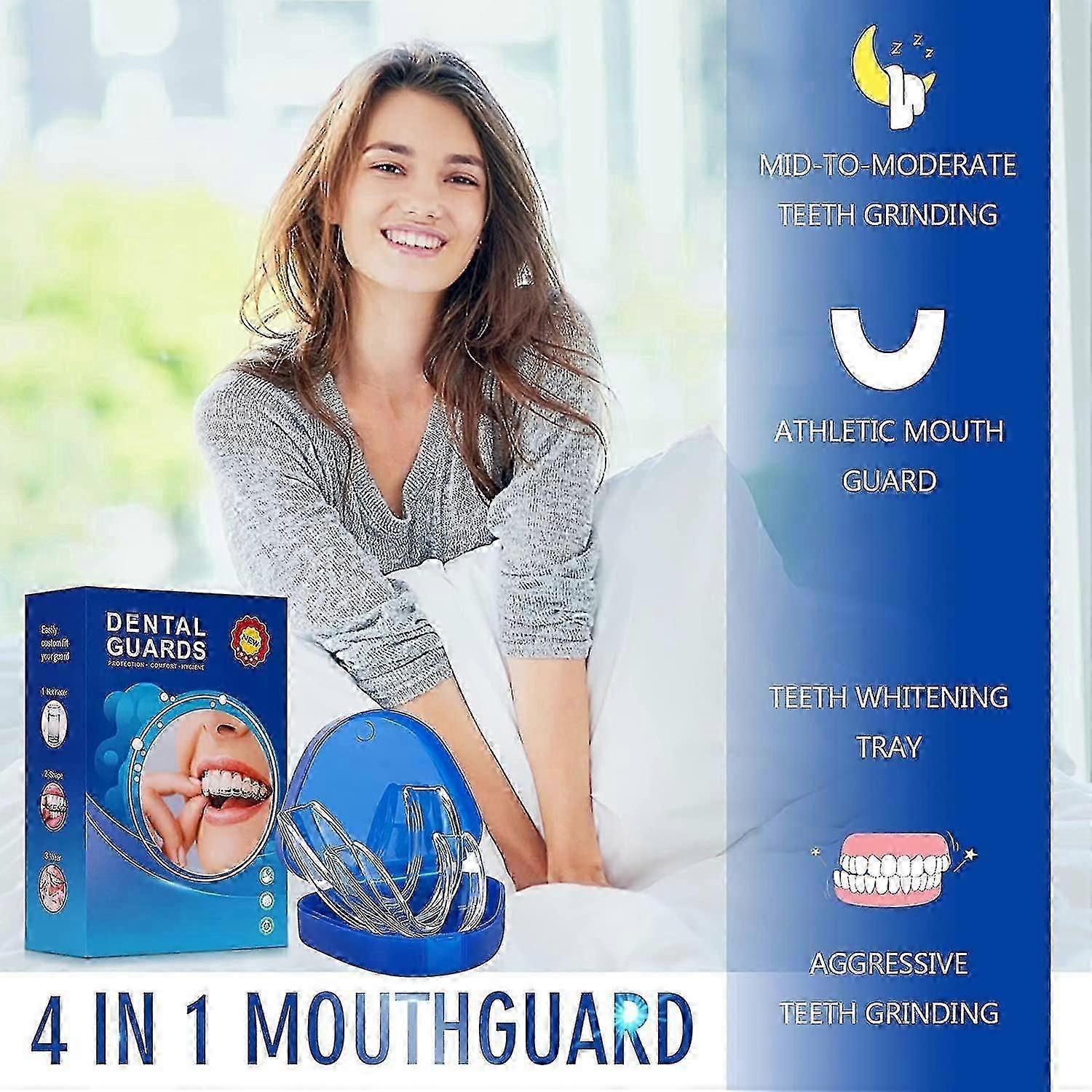 8pcs Mouth Guard For Grinding Teeth Anti Grinding Bite Guard Moldable ...