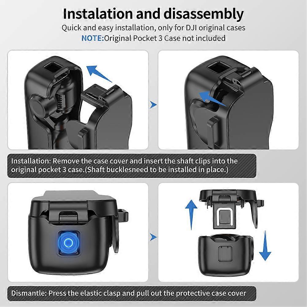 For DJI Pocket 3 Protective Case Camera Lens Screen Protector Flip ...