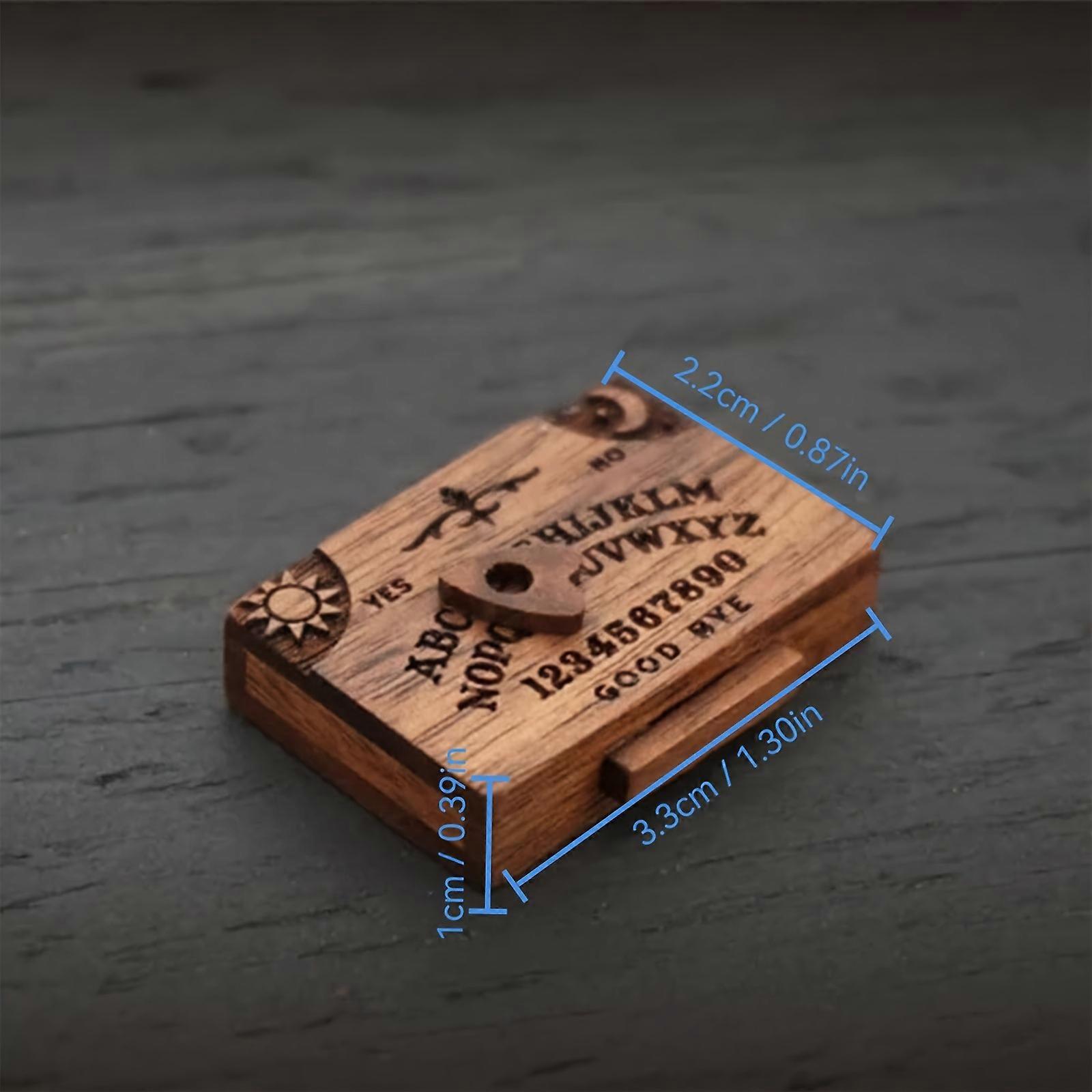 Mini Ouija Board With Drawer Wooden Miniature Spirit Board Miniatures ...