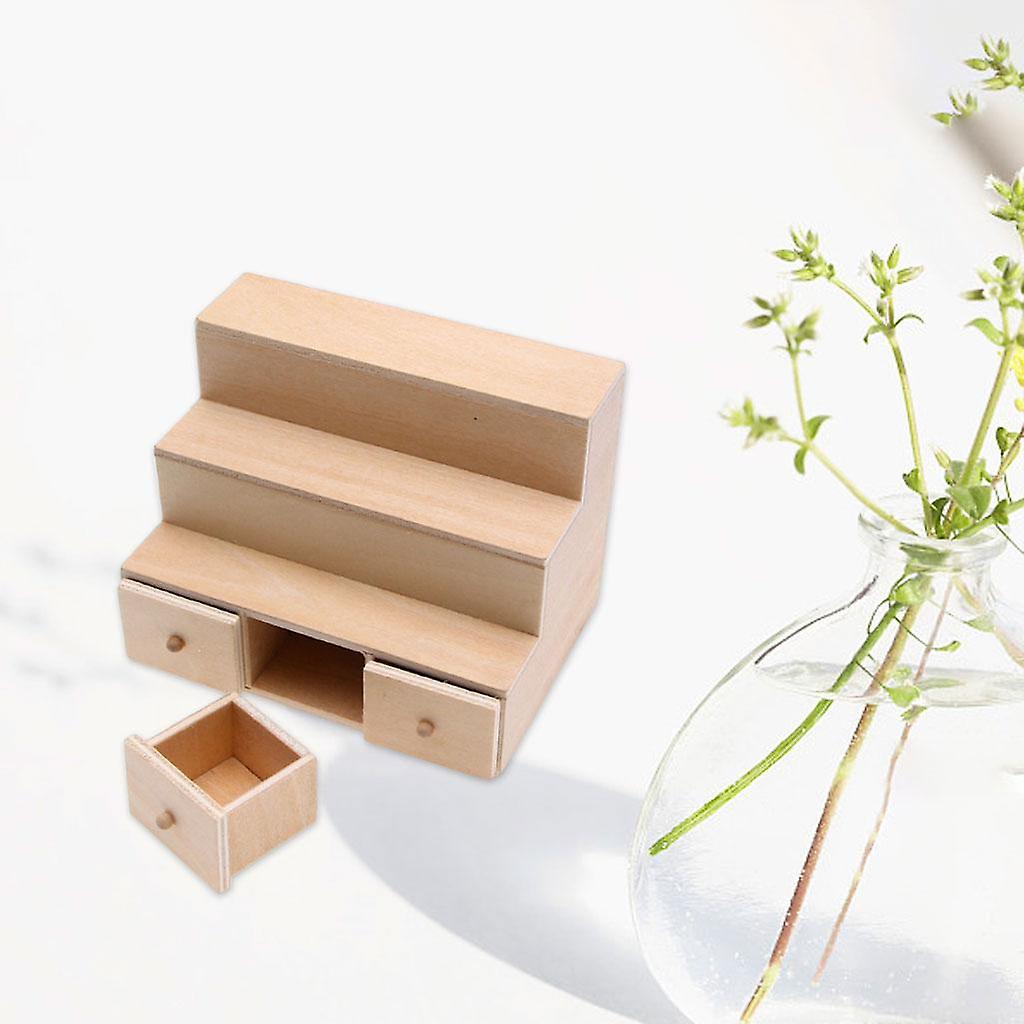 1:12 Dollhouse Candy Vegetable Display Cabinet Furniture Wooden Cabinet ...