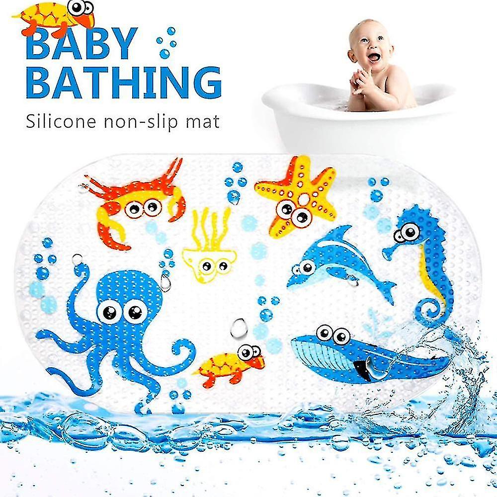 Ghyt Non-slip Bath Mat Shower Mat With Suction Cups For Baby Child For ...