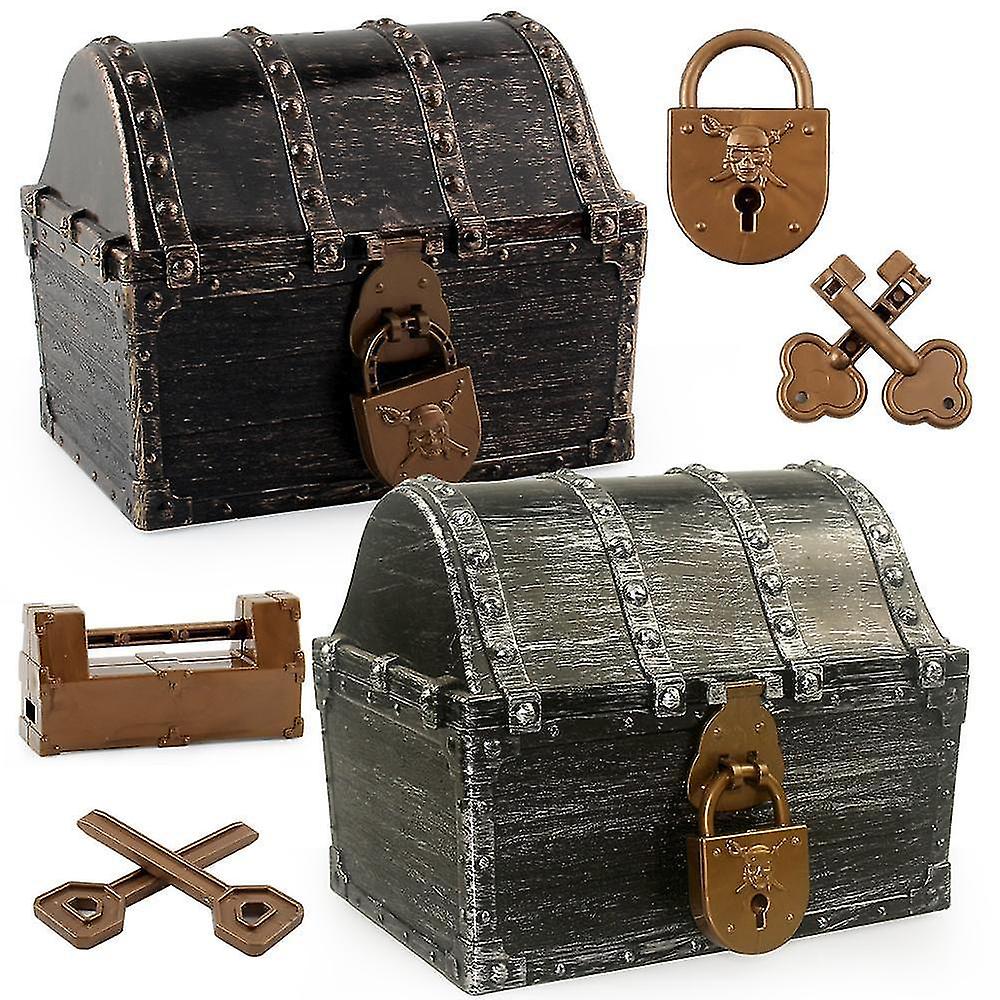 Antique silver Doldoly Pirate Treasure Hunting Box | Fruugo BE