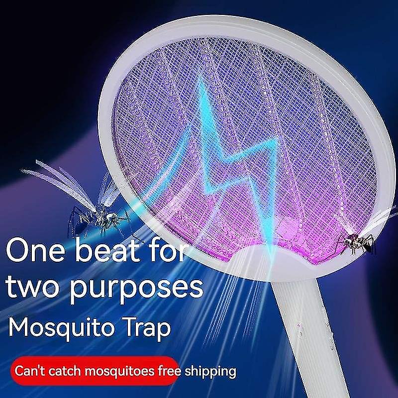 Bug Zapper 2 Pack, Usb Rechargeable Electric Fly Swatter Lamp & Racket ...