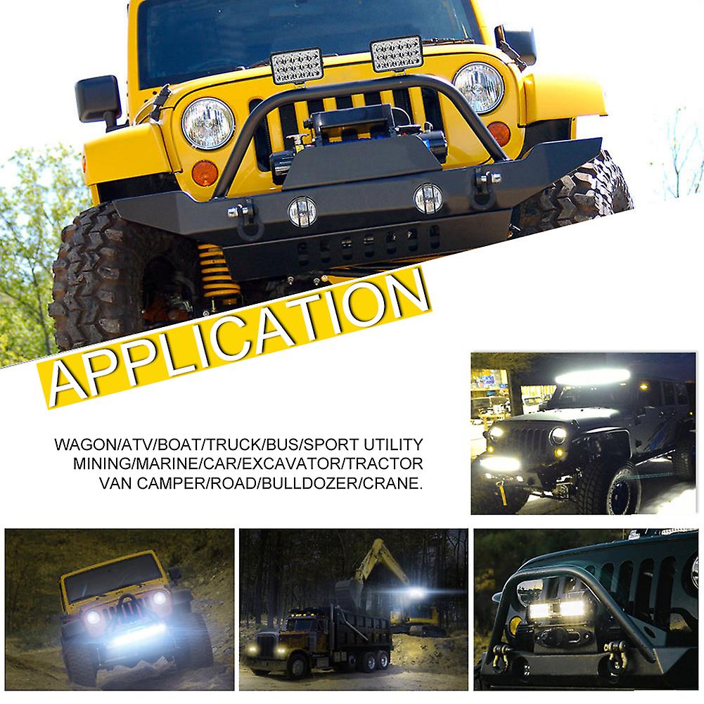 Squared 5.5 Inch Car LED Headlights High Brightness Car Driving Light ...