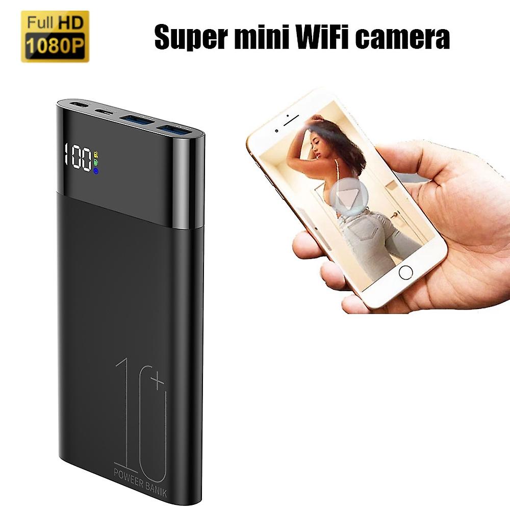 10000mAh Power Bank Motion Detection 1080P HD 2.4G WiFi Home Security ...