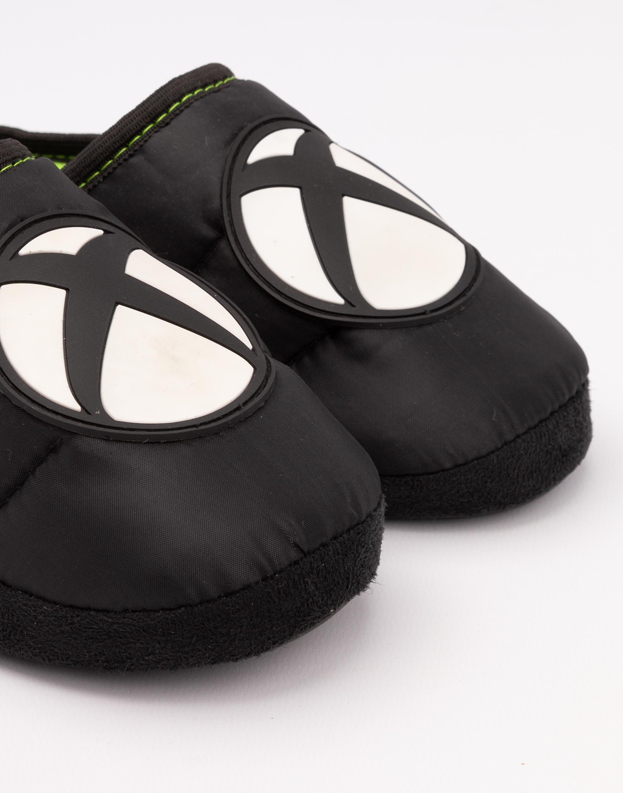 Xbox Boys Mule Slippers Black Logo | Fruugo UK