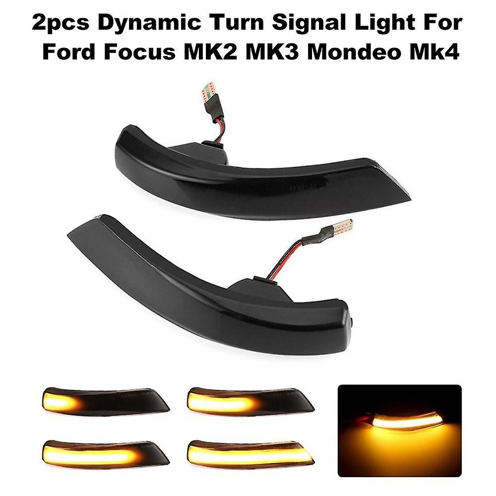 2Pcs Dynamic Turn Signal Light Led Side Wing Rearview Mirror Indicator ...