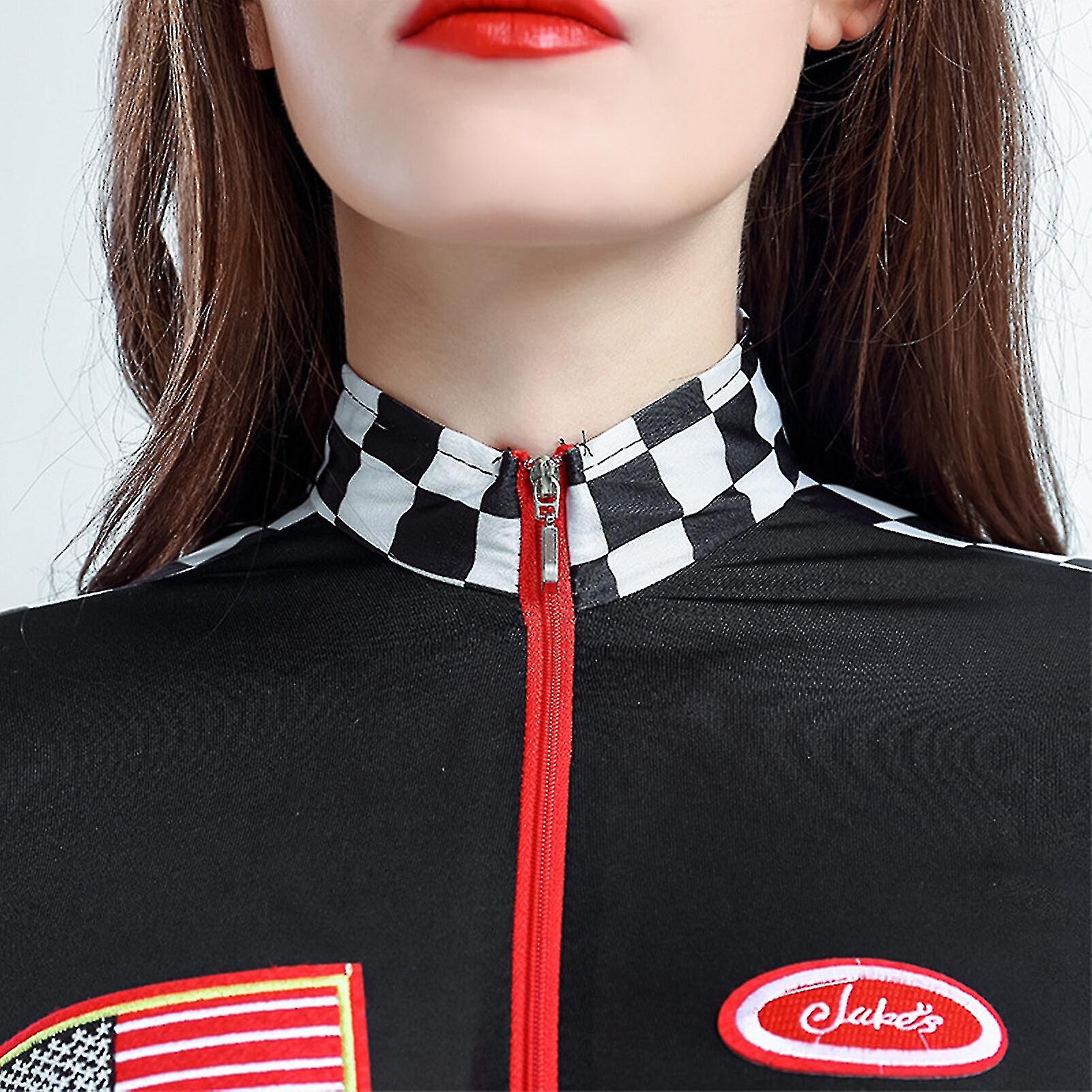 Womens Racing Costume Miss Racer Sport Driver Super Car Grid Girl ...