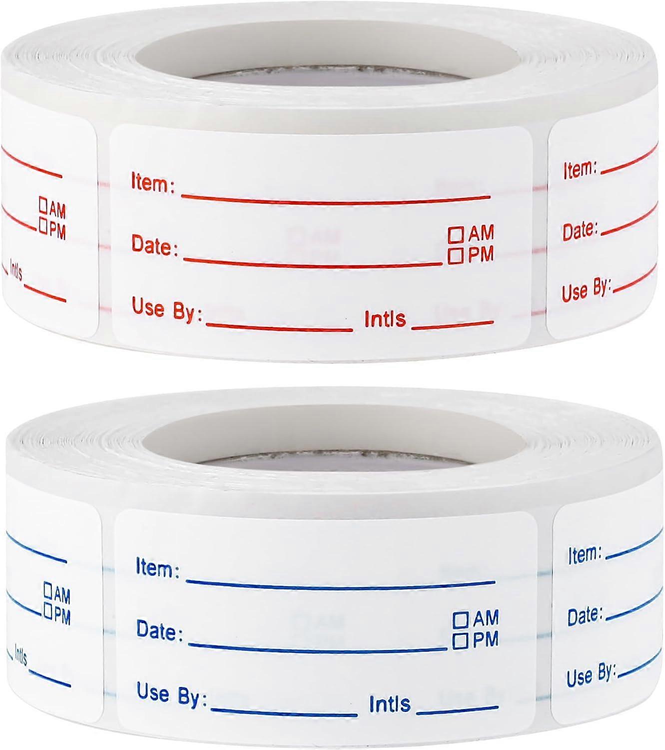 2 Roll Date Stickers Food Date Labels Stickers Freezer Labels Date ...