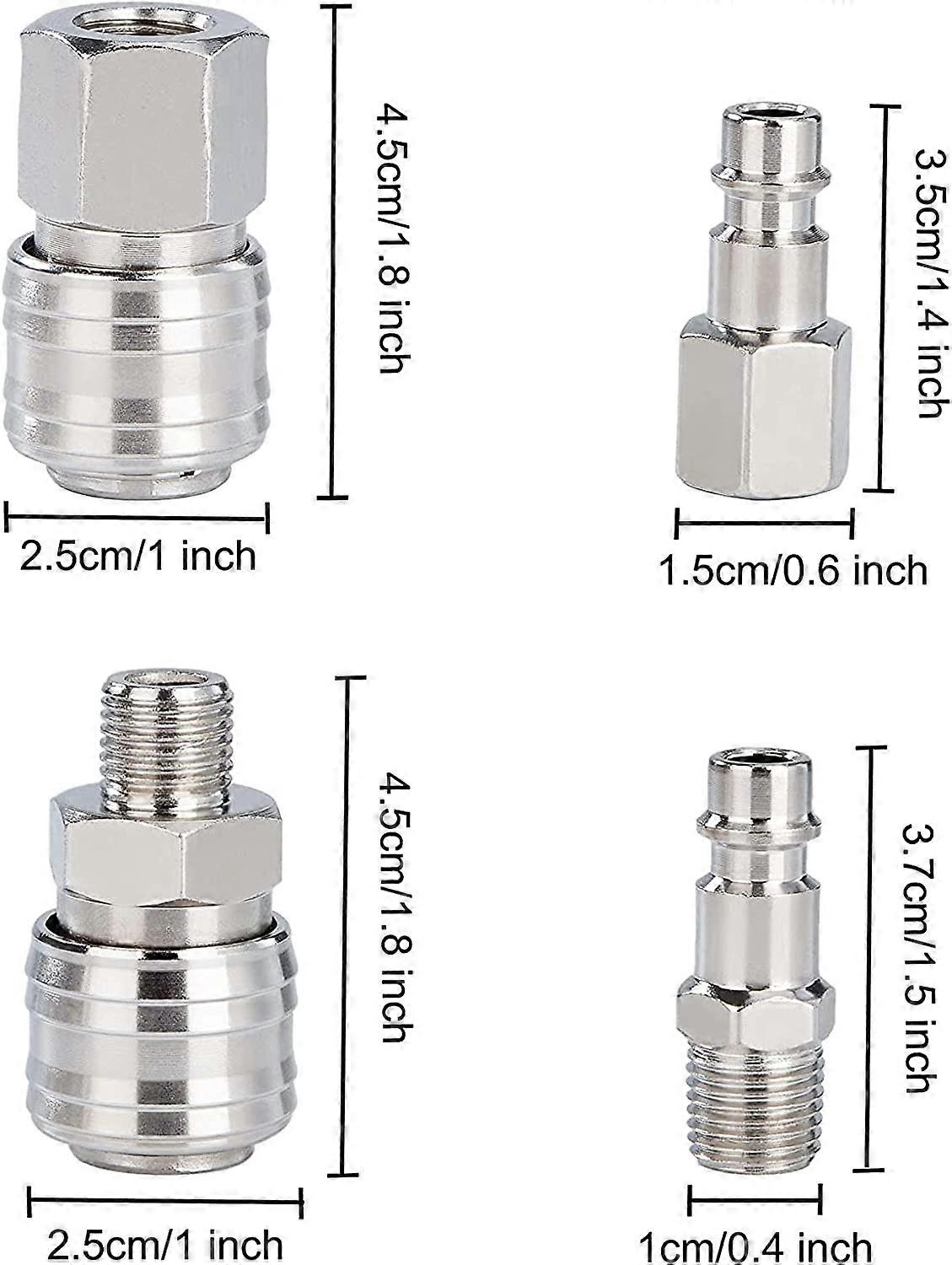 Compressor Fittings 1/4" BSP Pneumatic Quick Coupler Pneumatic Air ...
