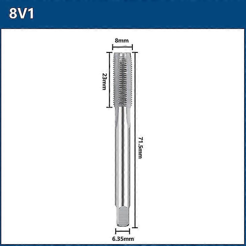 Tyre Valve Thread Tap 5v1 5v2 8v1 8v2 10v1 Right Cutting Straight ...
