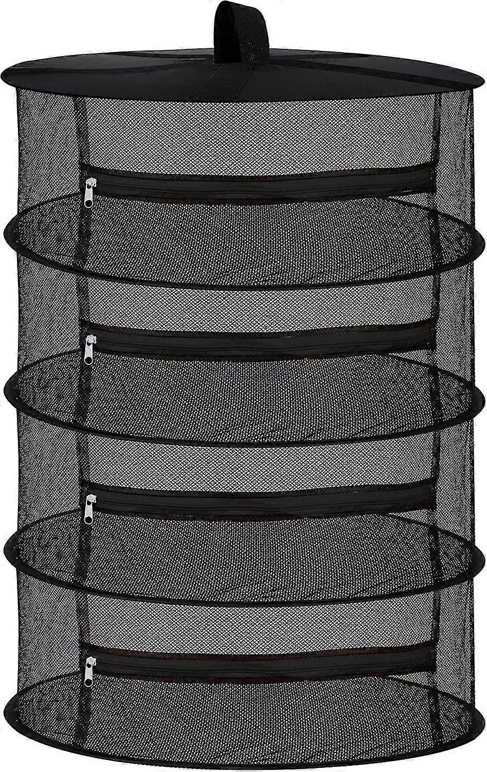 4 Layer Hanging Mesh Dry Herb Dryer Net With Zippers Black | Fruugo UK
