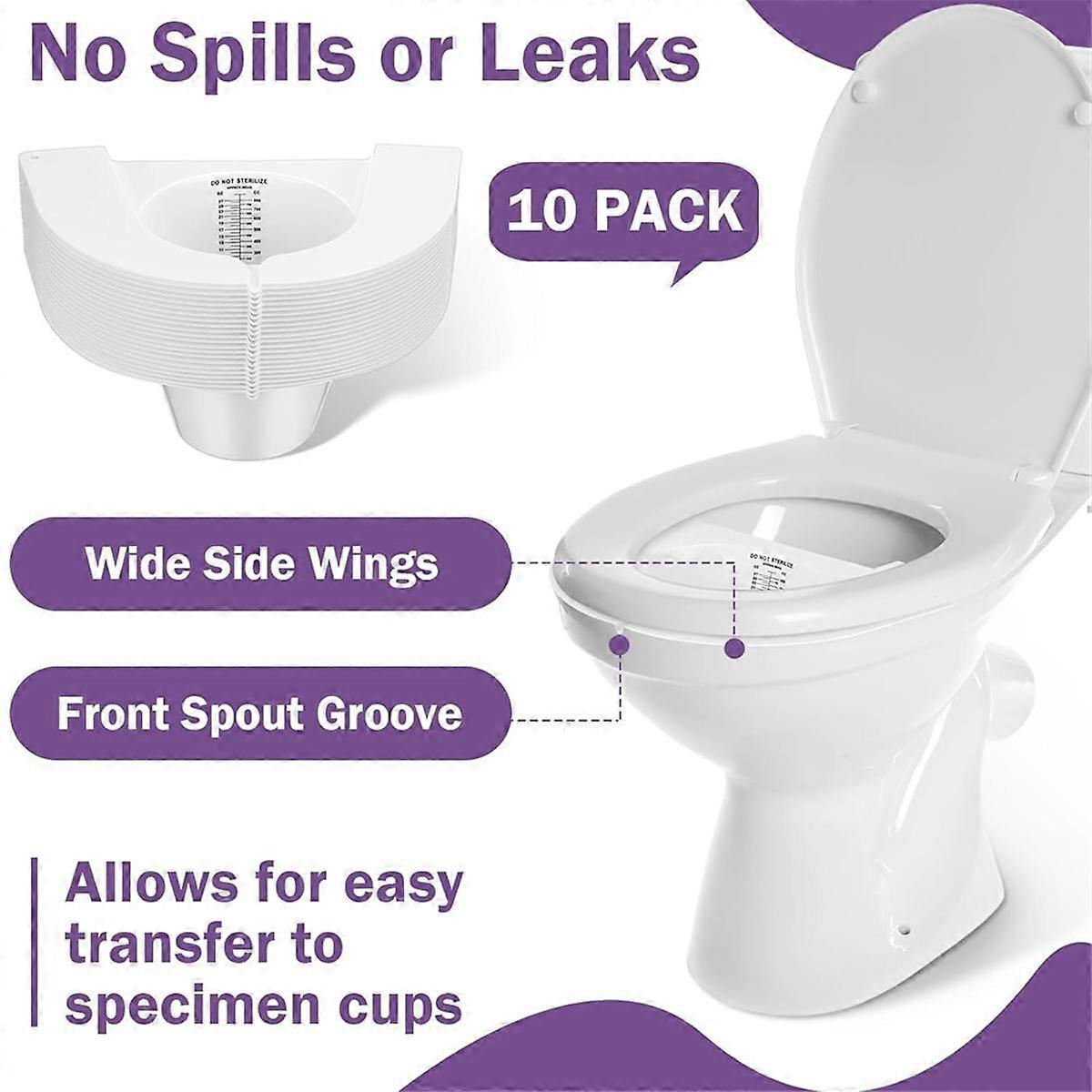 10 Pcs Urine Hats for Toilets Stool Sample Collection Kit Urine ...