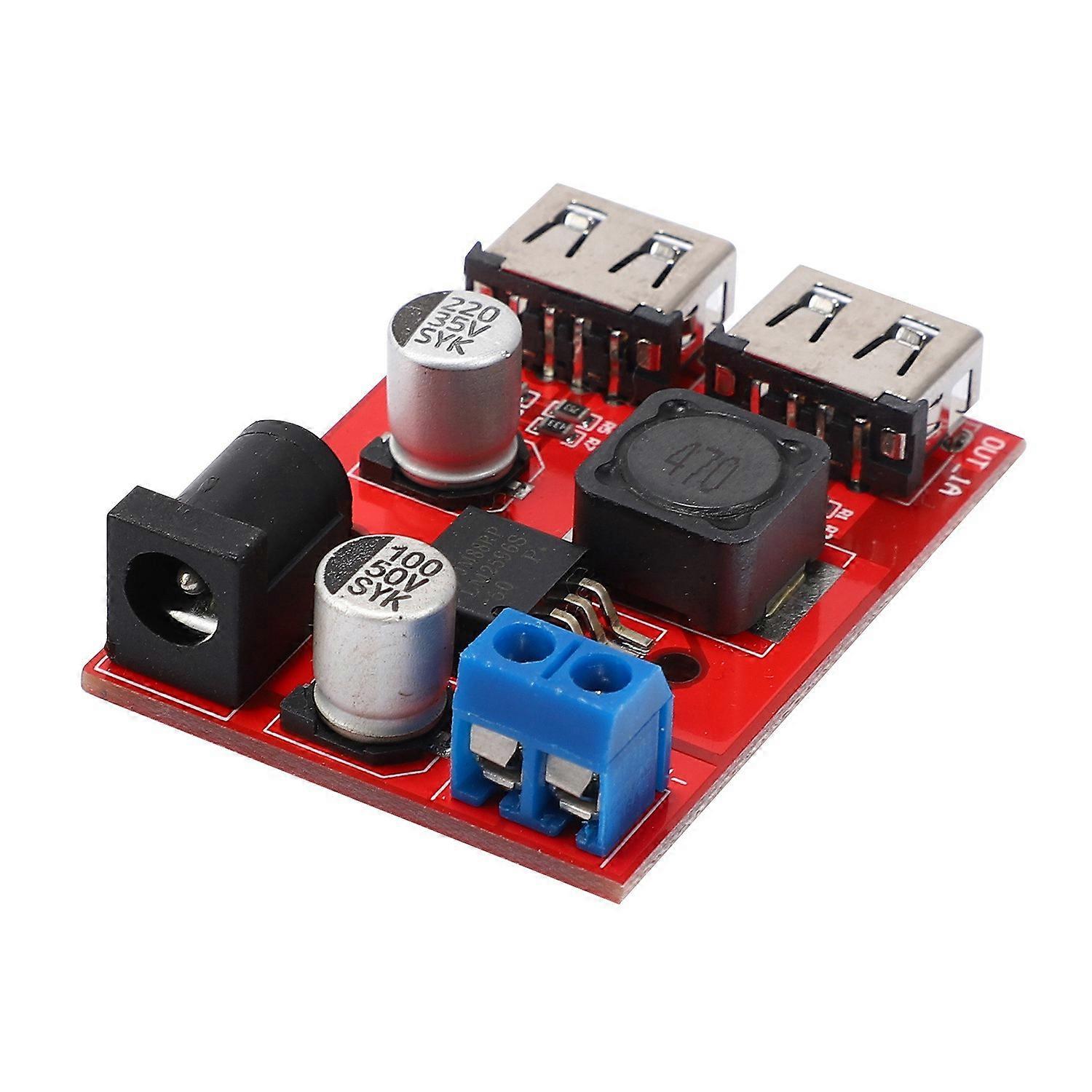 LM2596 LM2596S Dual USB DC-DC 9V 12V 24V 36V to 5V 3A Buck Converter Board Car Charger Solar ...