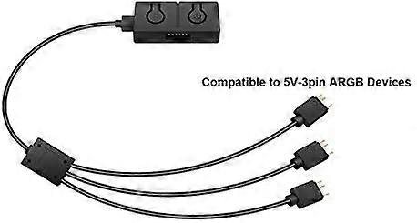 RGB Converter, 12V RGB to 5V ARGB Transfer Hub with 3-way Splitter ...