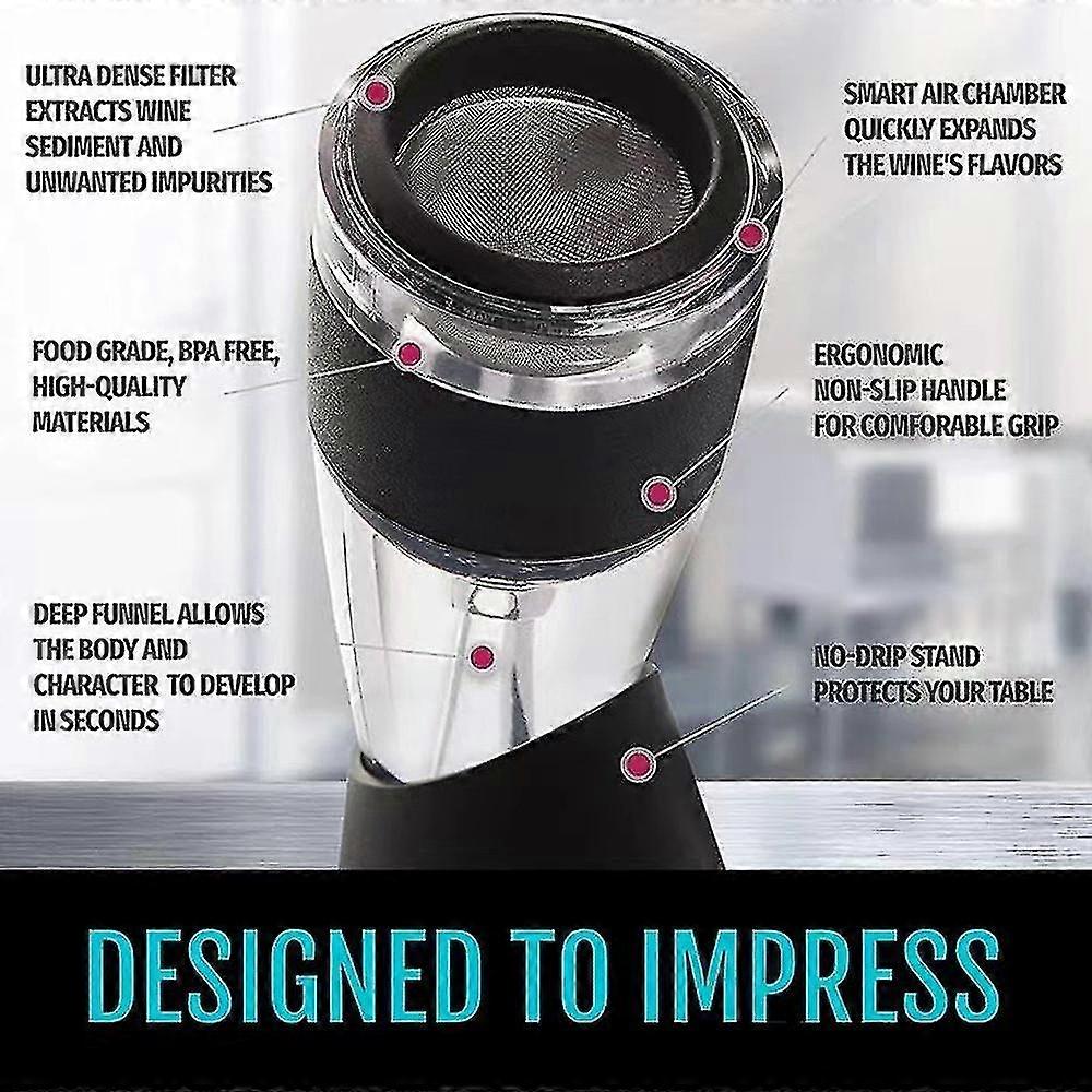 Wine Aerator-luxury Red Wine Aerator Decanter With Uniquetriple-stage ...