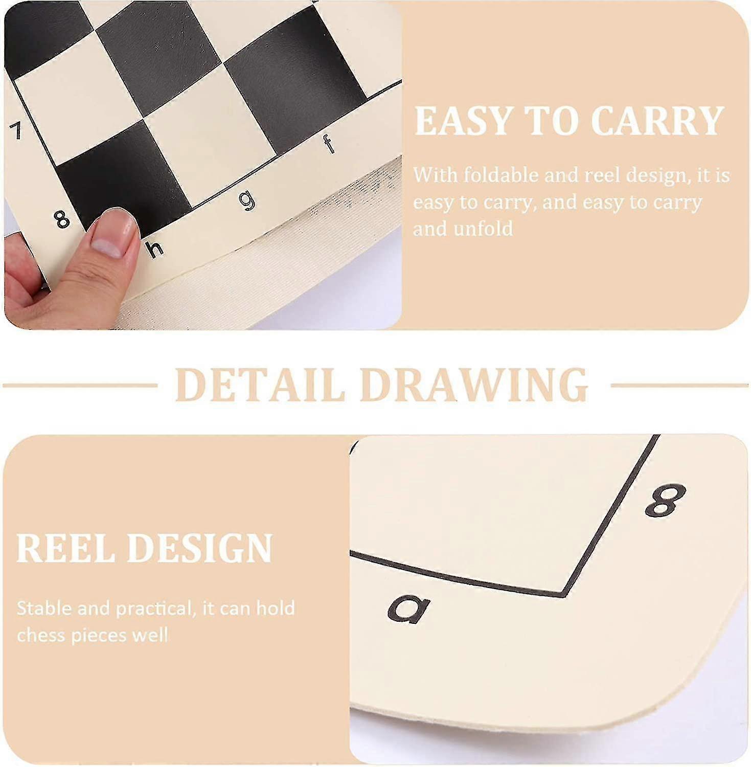 Roll Up Chess Board Roll Up Chess Mat Tournament Chess Mat Travel ...