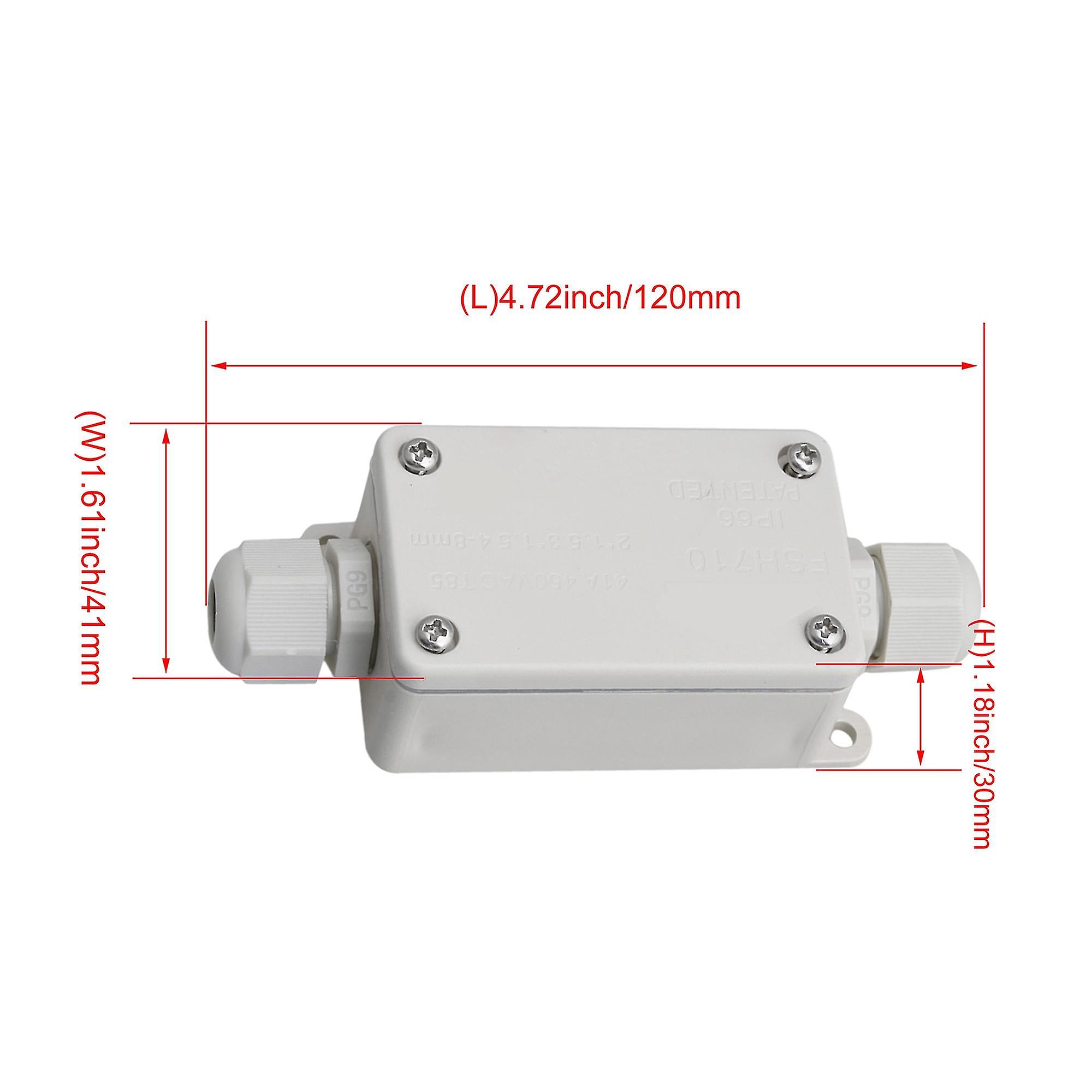 Wire terminals connectors 4pcs ip65 2 way electrical junction box ip65 ...