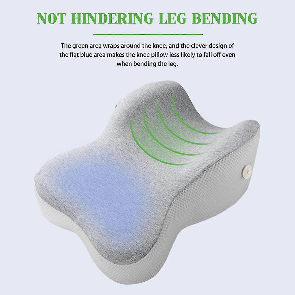 Orthopedic Knee Pillow for Side Sleeper Ergonomic Dual Concave Design ...