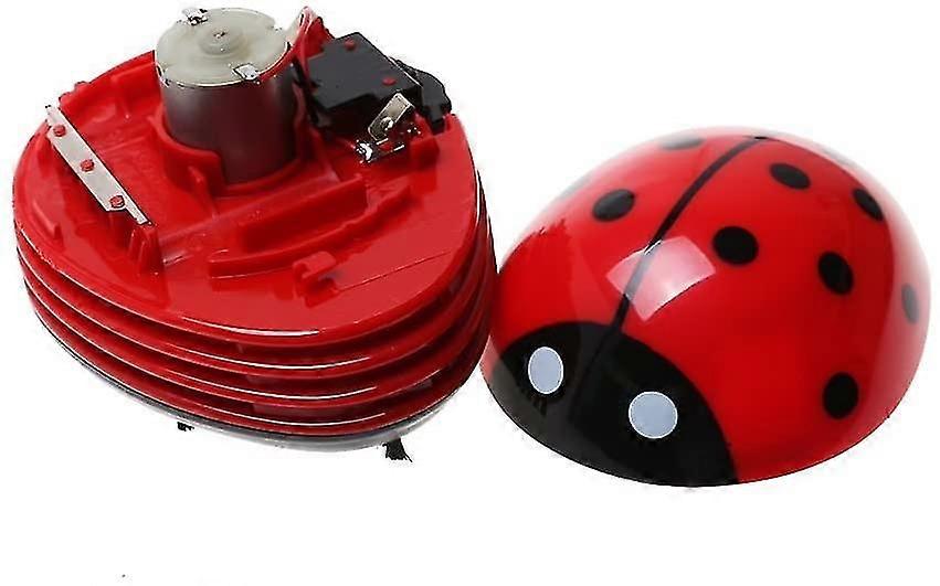 Electric Mini Desktop Vacuum Cleaner - Ladybug Pattern Red Vacuum ...