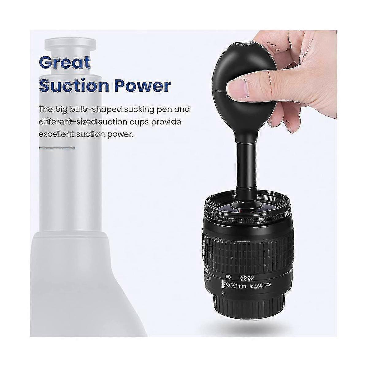 Lens Sucker Kit 8-in-1 With 7 Interchangeable Suction Cups Strong ...