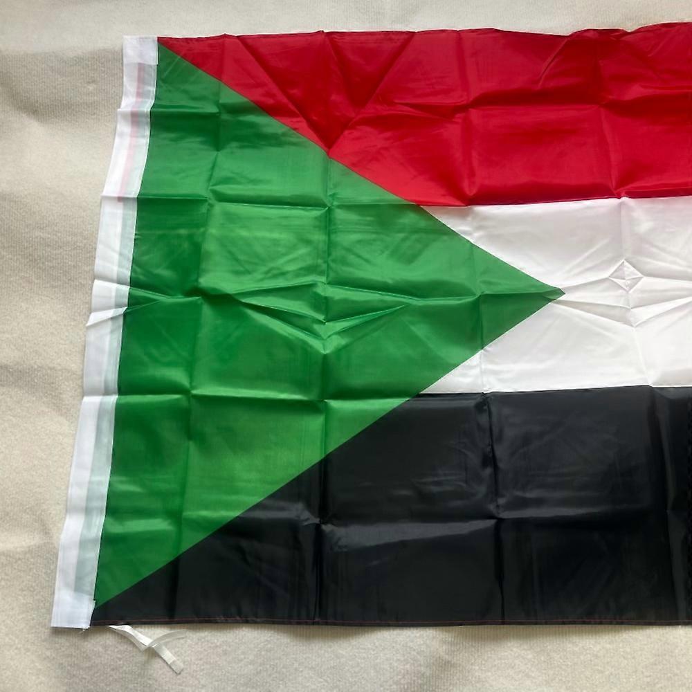 YIXIN FLAG Sudan flag 150x90cm double side printed polyester hanging ...