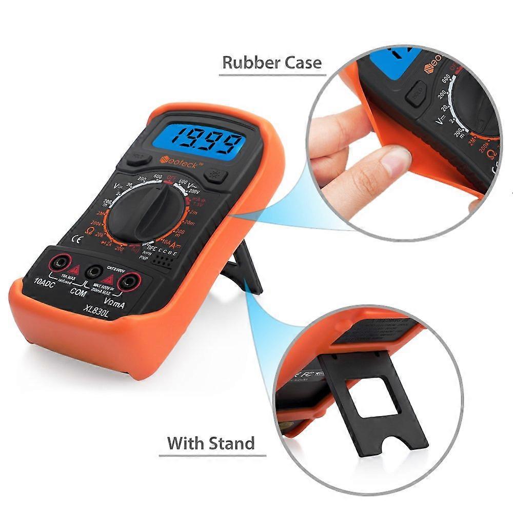Neoteck Multimeter Pocket Digital Multi Tester Voltmeter Ammeter ...