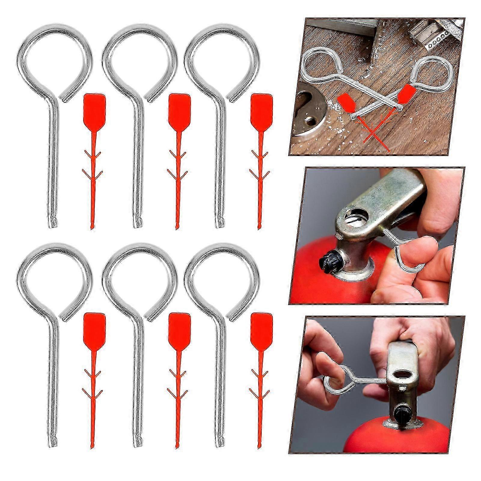 10pcs Fire Extinguisher Pull Pins Fire Equipment Replacement Pin Lock ...