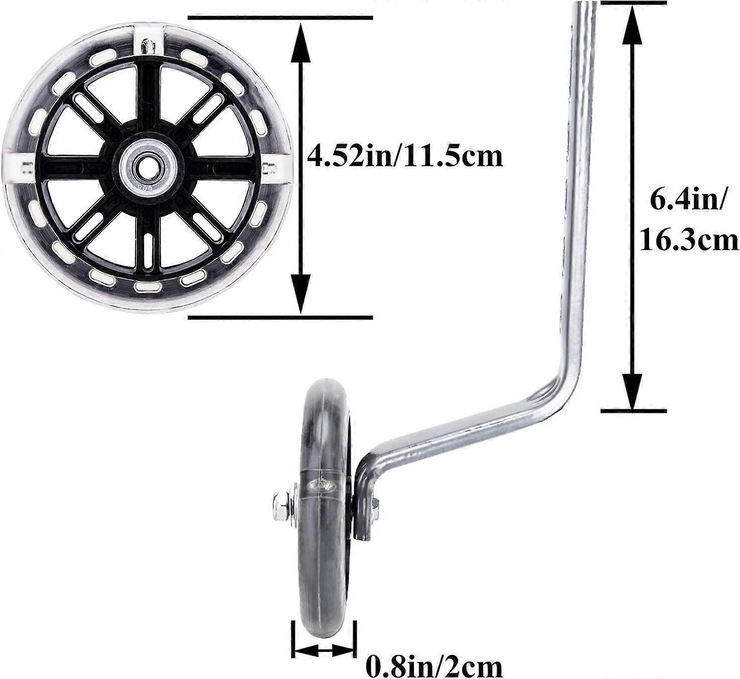 Heavy-Duty Training Wheels, Balance Learning Aid For Children's Single ...