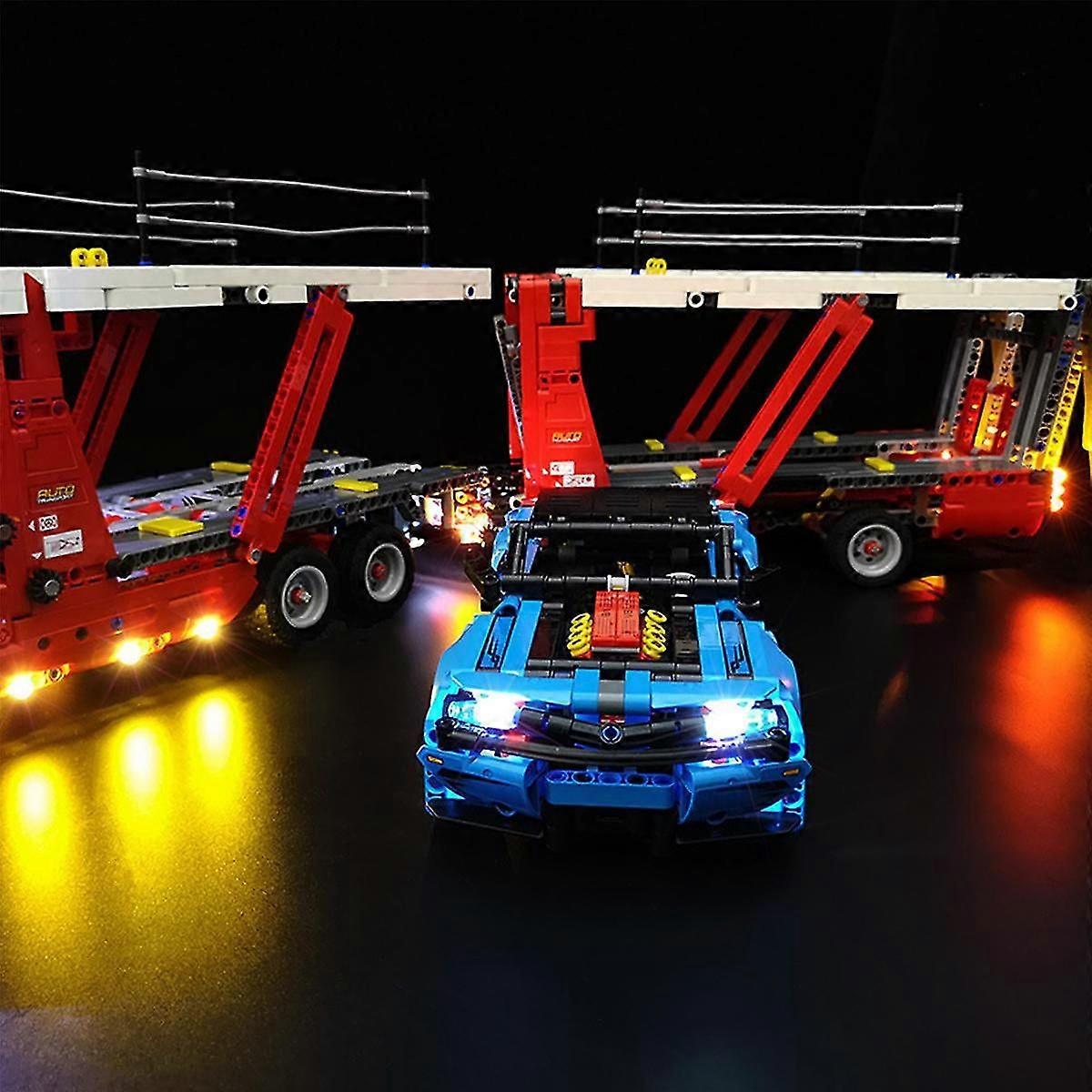 Led lys belysningssæt kun til lego 42098 motorkøretøj byggeklodser ...