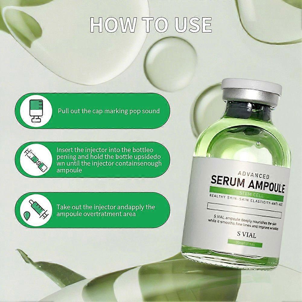 Anti-Aging Stem Cell Ampoule - Micro Needling Serum Booster with Derma ...