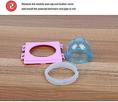 2 Set Small Animals Hamster Tunnel Cage Cover With Ventilation Holes ...