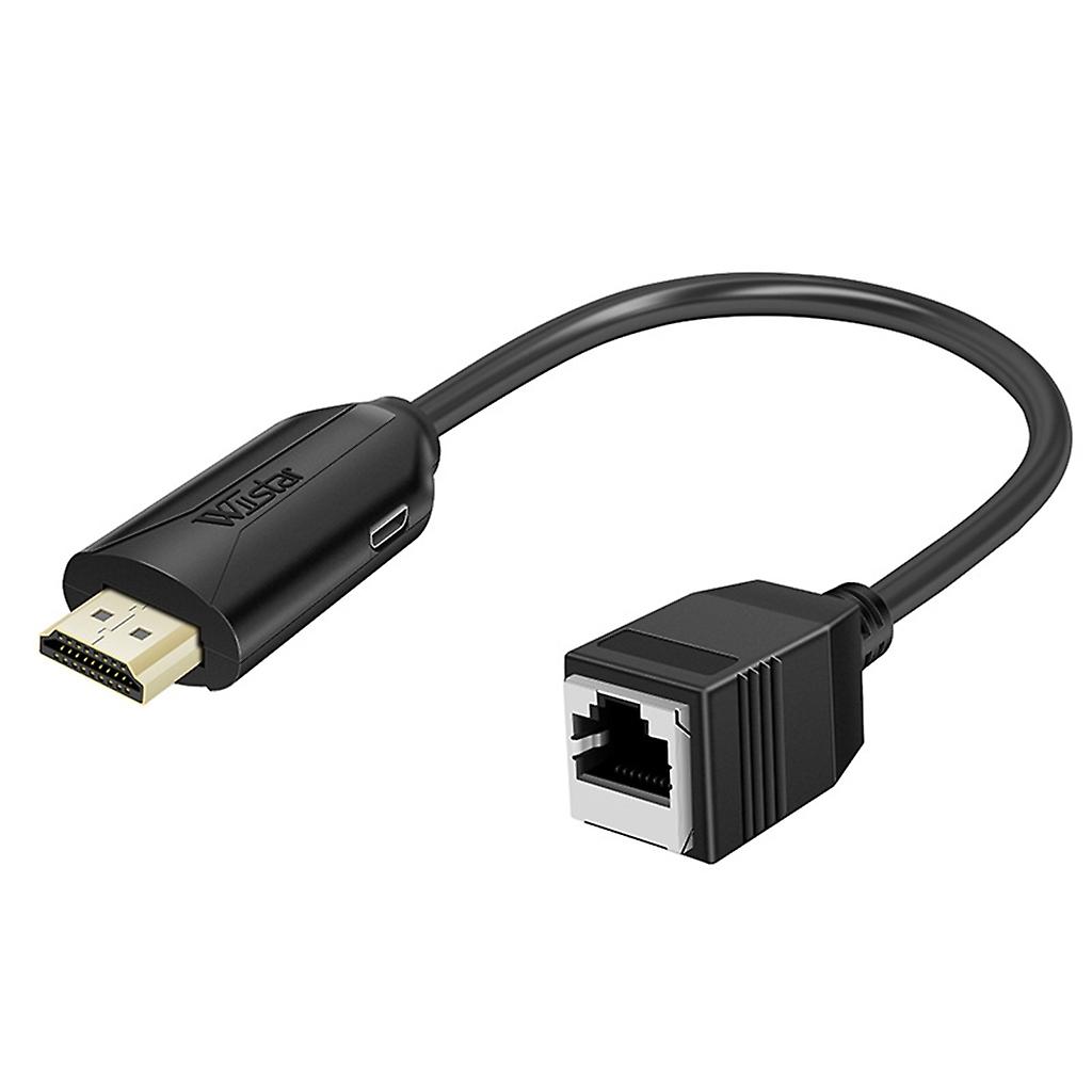 HDMI-compatible Ethernet Cable HDMI-Rj45 TX RX Female Male Extender ...