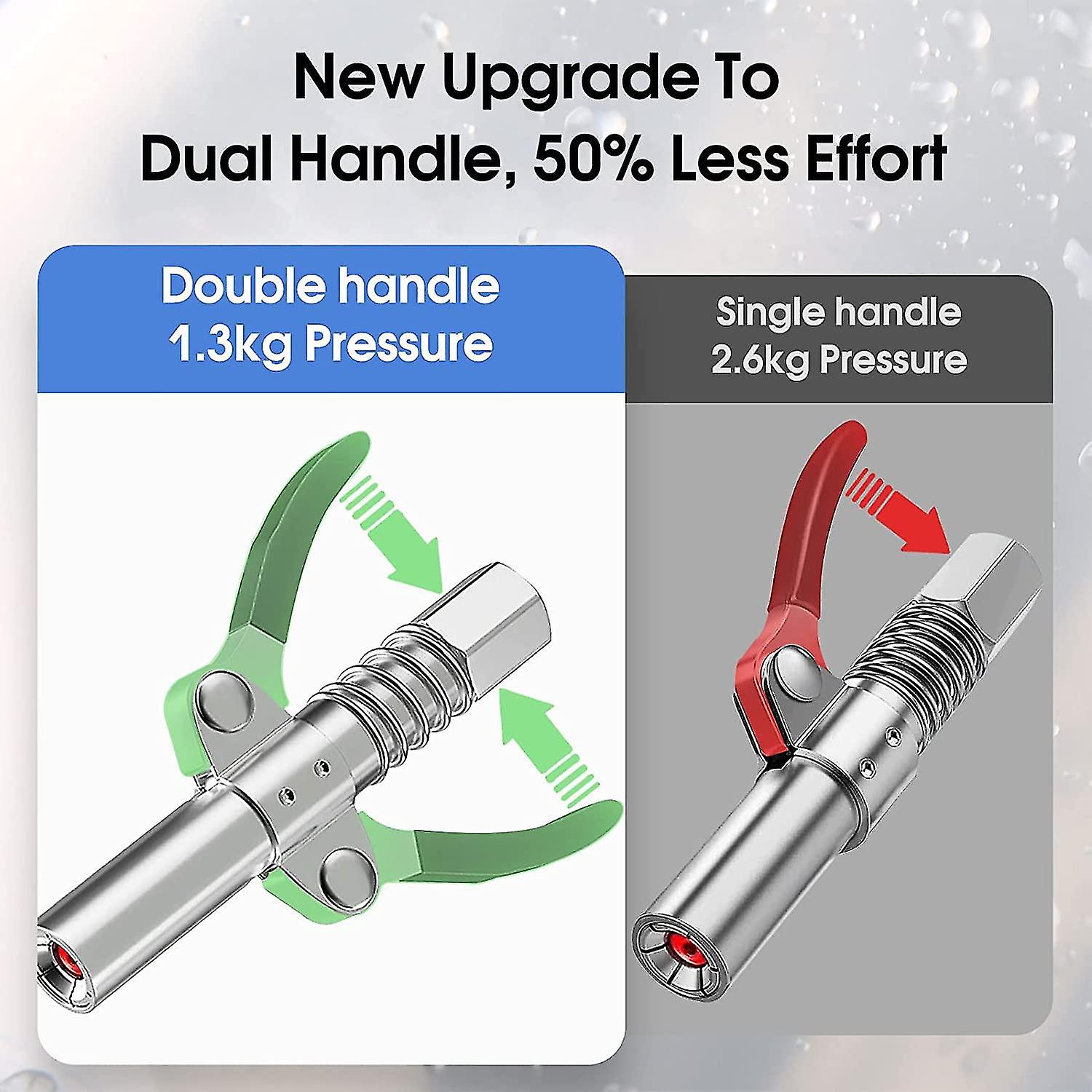 Double Handle G Coupler For Grease Gun With 30 Cm Hose Grease Gun ...