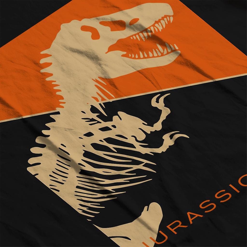 Jurassic Park T Rex Skeleton Orange Background Men's Varsity Jacket ...