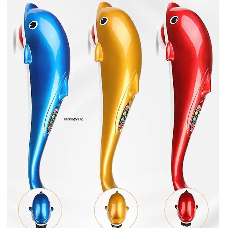 Dolphin Massager Stick Electric Percussion Hammer Back Waist Cervical ...