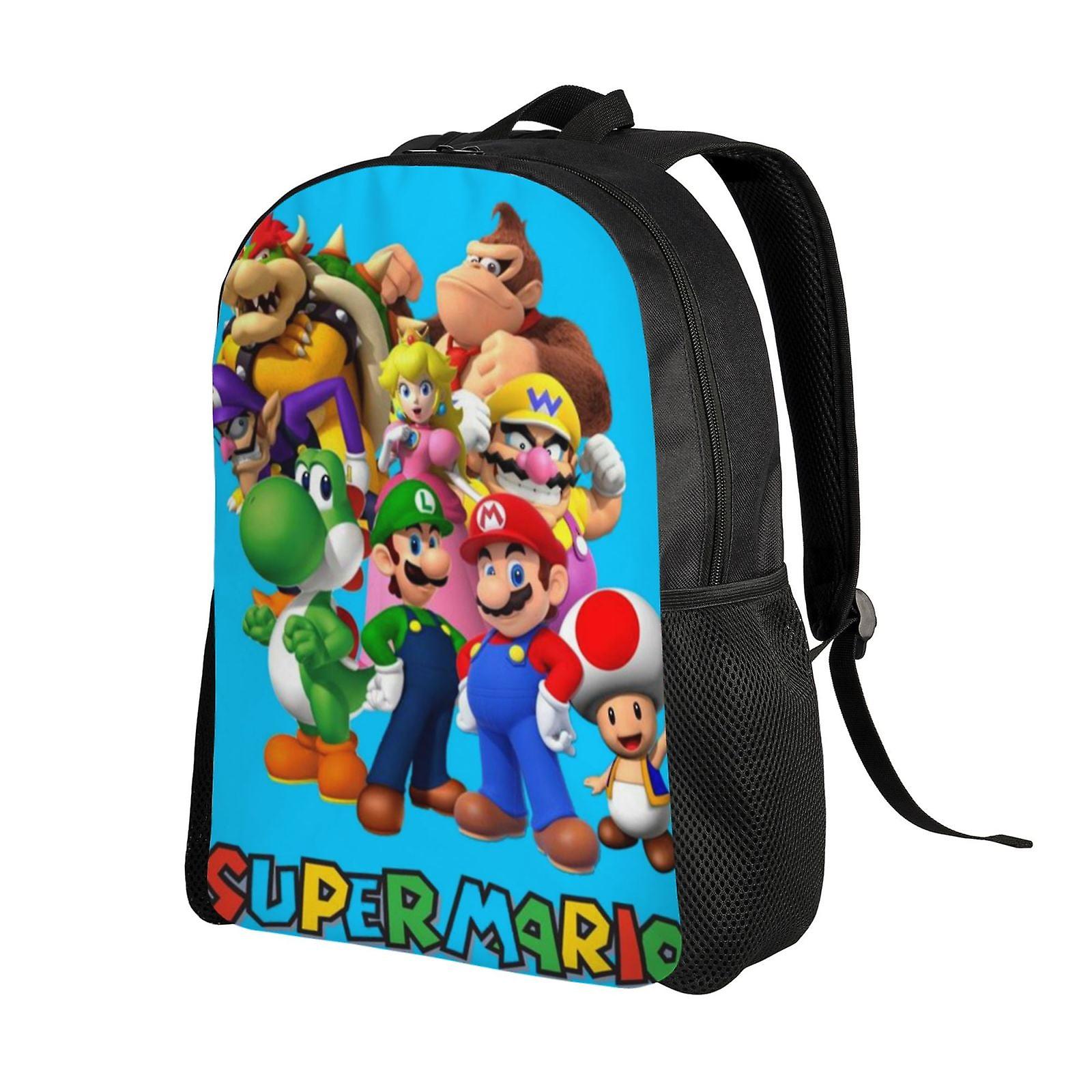 Luigi Super Mario Brother Unisex Backpack Laptop School Bag College ...